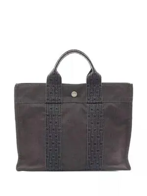 Hermès 1990-2010 Canvas Herline Pm Tote Bag - Grey