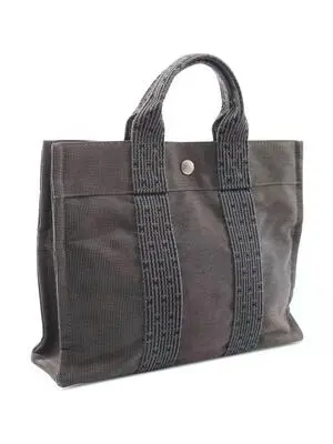 Hermès Canvas Herline Pm Tote Bag - Grey