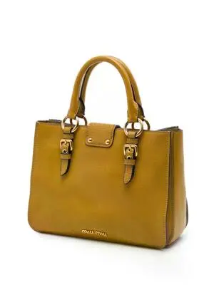 Miu Miu Goatskin Madras Satchel