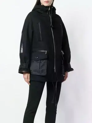 Dsquared2 Shearling Lined Hooded Coat
