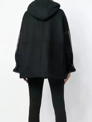 Dsquared2 Shearling Lined Hooded Coat