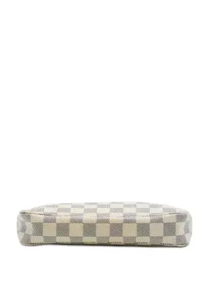 LOUIS VUITTON Damier Azur Pochette Accessoires Shoulder Bag - White