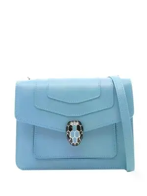 BVLGARI 2012-2026 Leather Serpenti Forever Crossbody Bag - Blue