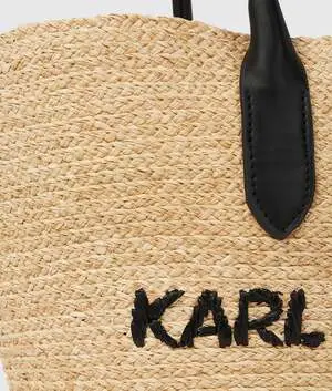 Karl Lagerfeld Woven Large Beach Bag