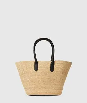 Karl Lagerfeld Woven Raffia Beach Tote