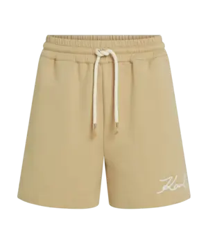 Karl Lagerfeld Rope Detail Jersey Shorts - Safari