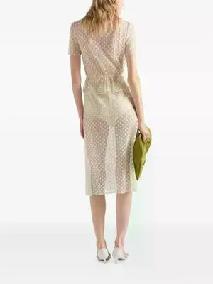 Prada Embroidered Lace Dress