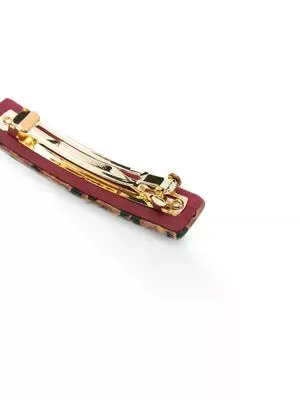 Etro Pegasus Leopard-print Hair Clip