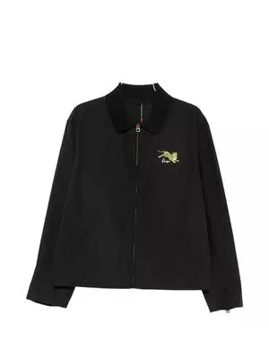 Kenzo Tiger-embroidered Zip-up Jacket - Black