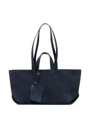 A.p.c. Le Drummer Suede Shoulder Bag - Blue