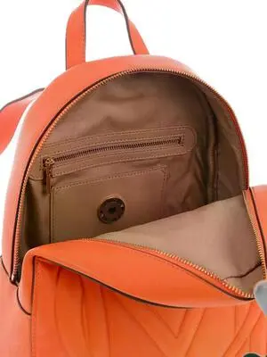 Moschino Logo-plaque Embossed-logo Backpack