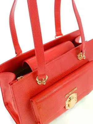 Moschino Lizard-effect Shoulder Bag