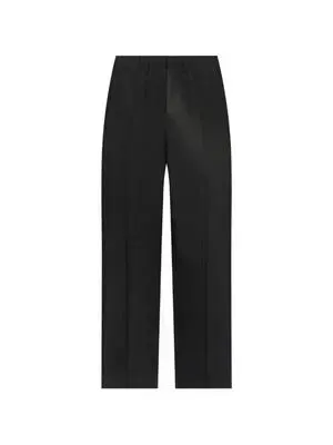 MAISON MARGIELA Pressed-crease Wool Trousers - Black