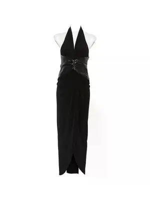 Andamane Halterneck Dress - Black