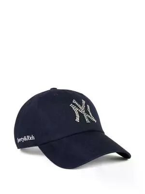 SPORTY & RICH X Yankees Crystal Baseball Cap