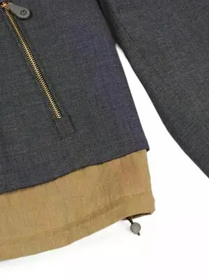 Giorgio Armani Layered Zip-up Jacket