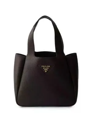 Prada Liaison Small Leather Tote Bag - Brown