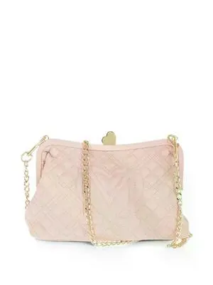 Moschino Quilted Logo-patch Shoulder Bag