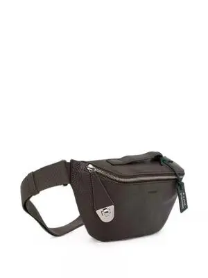COCCINELLE Grained Leather Belt Bag - Brown