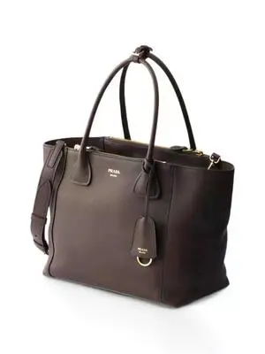 Prada Large Leather Tote Bag