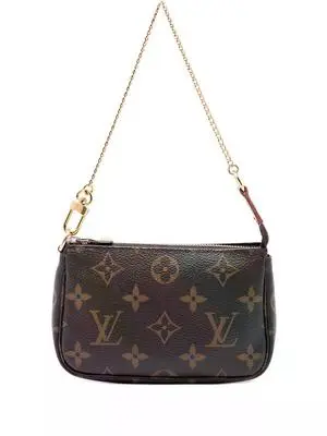 LOUIS VUITTON 2020 Monogram Mini Pochette Accessoires Handbag - Brown