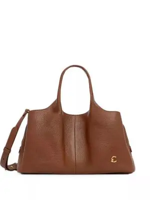 COCCINELLE Grained Tote Bag - Brown