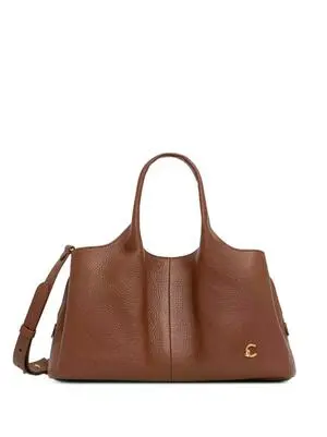 COCCINELLE Grained Tote Bag - Brown