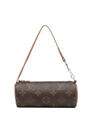 LOUIS VUITTON 1990-2010 Monogram Papillon Pochette Handbag - Brown
