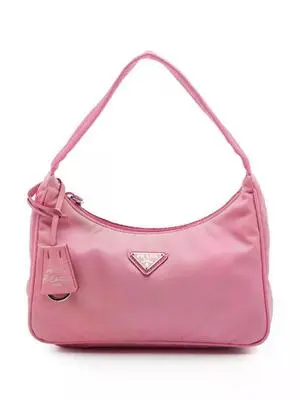 Prada 2019-2026 Mini Tessuto Re Edition 2000 Shoulder Bag - Pink