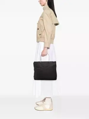 Prada Tessuto Metal Handle Bag