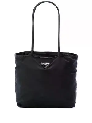 Prada 2000-2013 Tessuto Zip Top Tote Bag - Black