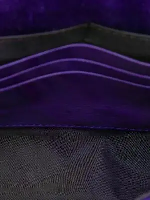 Fendi Mini Zucca Embossed Velvet Baguette Satchel