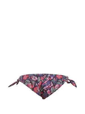 Isabel Marant Étoile Sukie Floral-motif Bikini Bottoms - Black