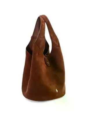 Polo Ralph Lauren Suede Shoulder Bag - Brown