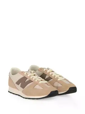 NEW BALANCE 471 Logo-patch Panelled Sneakers - Brown
