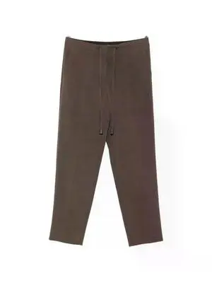 Giorgio Armani Drawstring Straight-leg Trousers - Grey