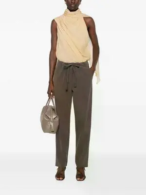 Giorgio Armani Drawstring Straight-leg Trousers