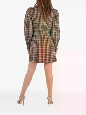 Baum Und Pferdgarten Gingham-print Mini Dress