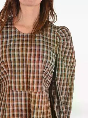 Baum Und Pferdgarten Gingham-print Mini Dress