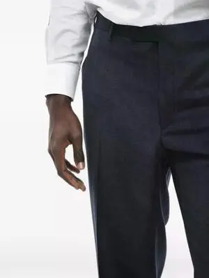 Corneliani Belt-loop Wool Trousers
