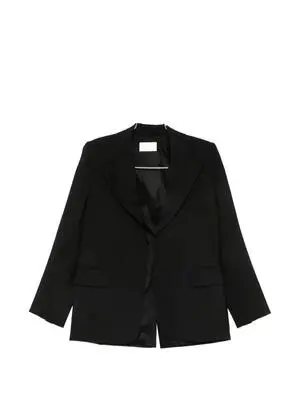 Sportmax Tenace Peak-lapel Single-breasted Blazer - Black