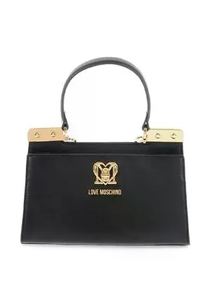 Moschino Logo-plaque Tote Bag - Black
