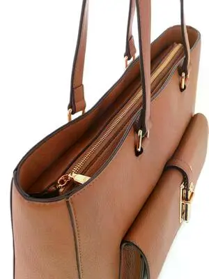 Moschino Embossed Shoulder Bag