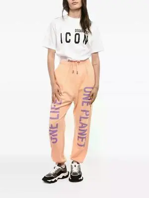 Dsquared2 Logo Print Track Pants - Pink