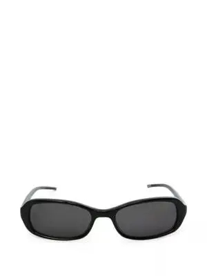 Chimi Code Oval-frame Sunglasses - Black