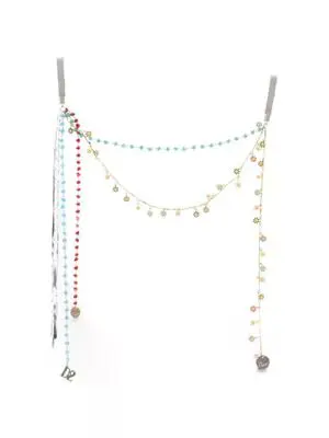Dsquared2 Shell And Resin Chain Necklaces - Gold