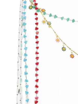 Dsquared2 Shell And Resin Chain Necklaces