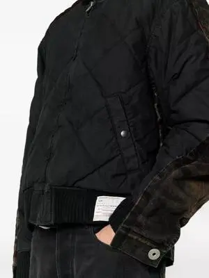 Mihara Yasuhiro Quilted Paneled Denim Jacket