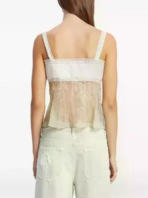 ANN DEMEULEMEESTER Embroidered Silk Top