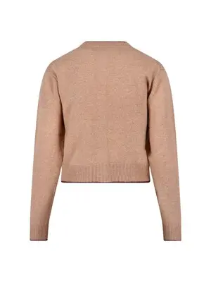 Chloé Wool And Cashmere Cardigan With Heart Logo